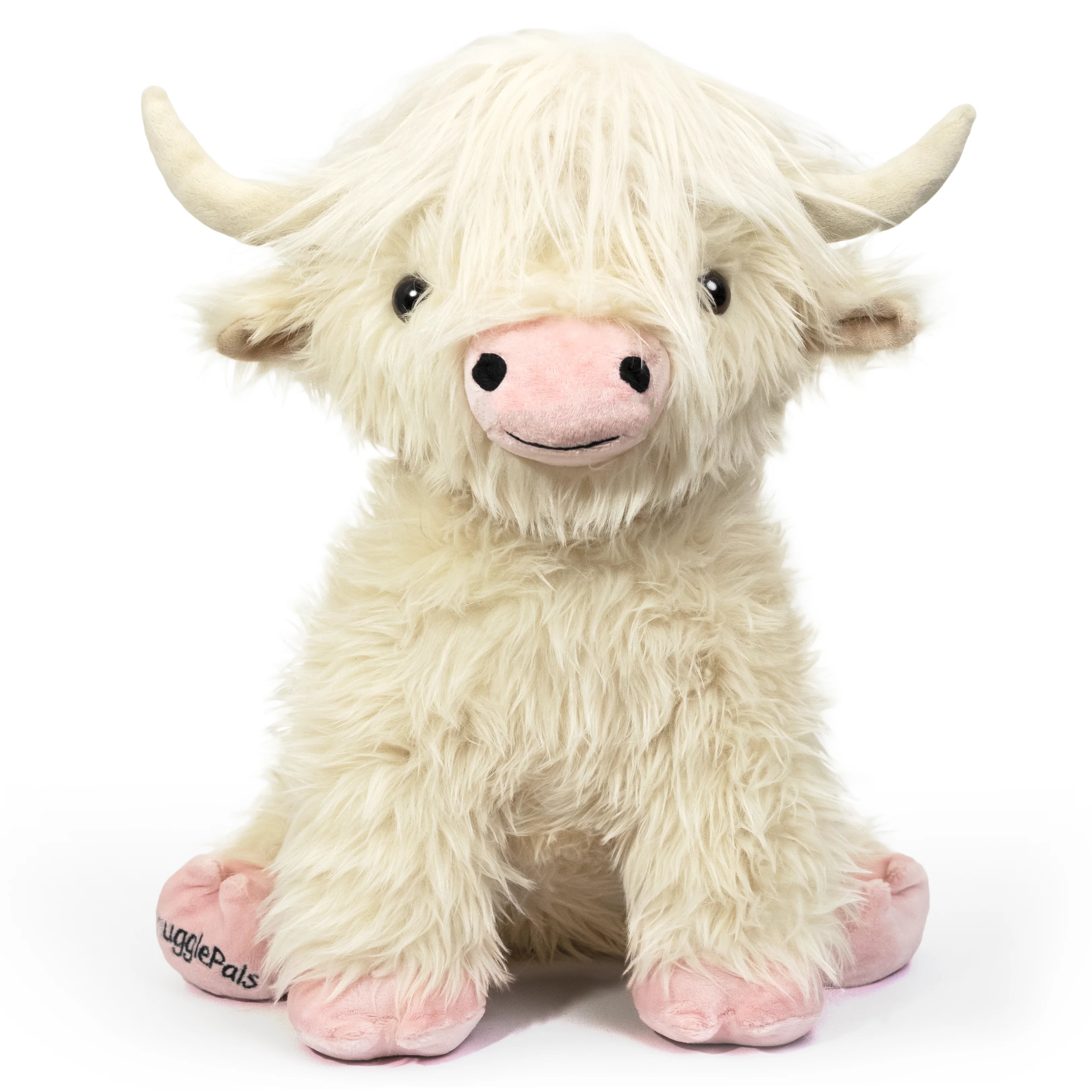 White Highland Cow Stuffed Animal | Weighted | 16" Tall, 4.5lbs, Jumbo ...